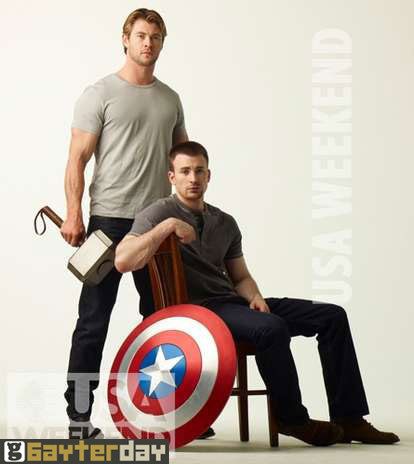 2 superhero Thor & Captain america