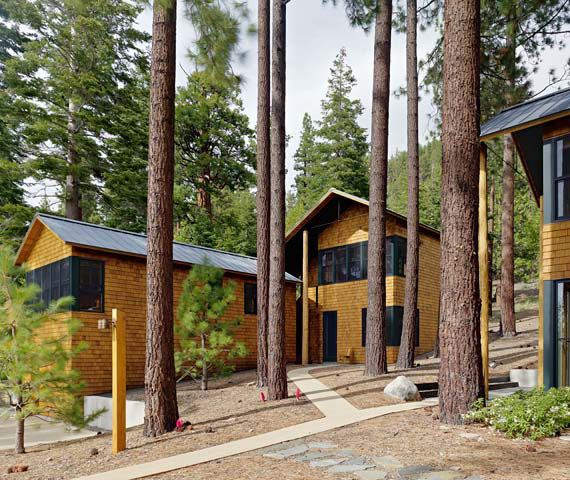 Timber Wood Home in Natural Courtyard Setting