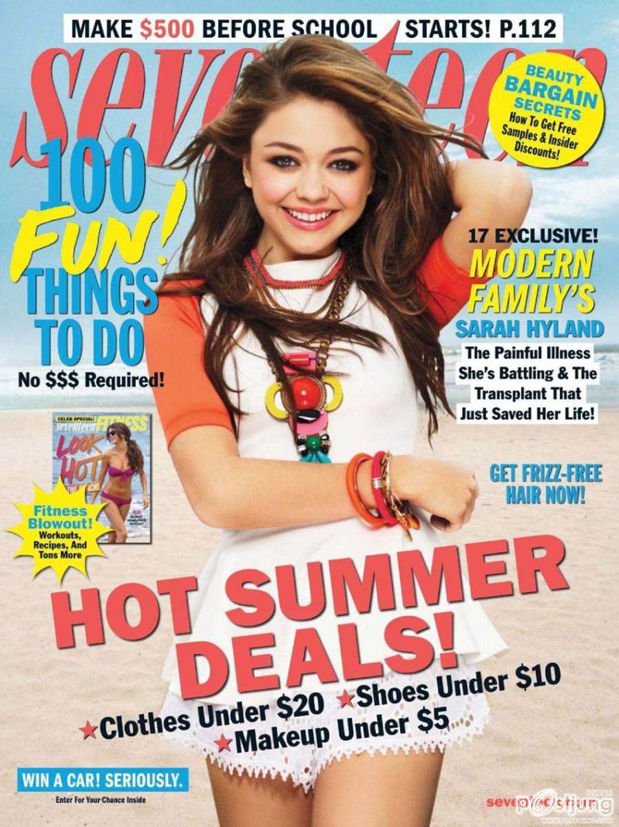 Sarah Hyland @ Seventeen Magazine June/July 2012