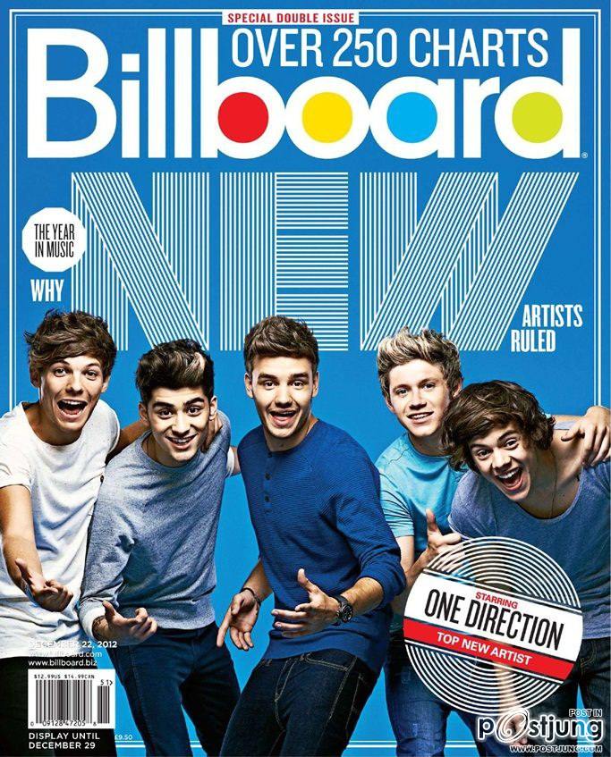 One Direction @ Billboard Magazine December 2012