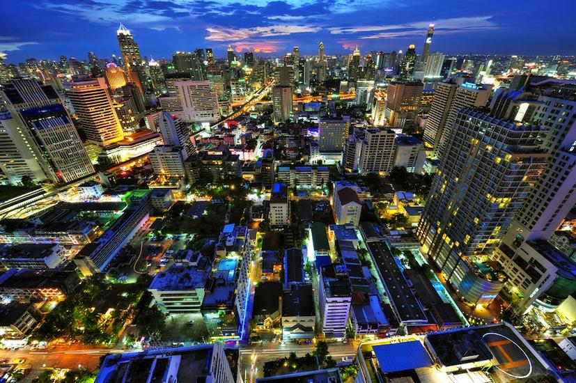 The cities of Thailand