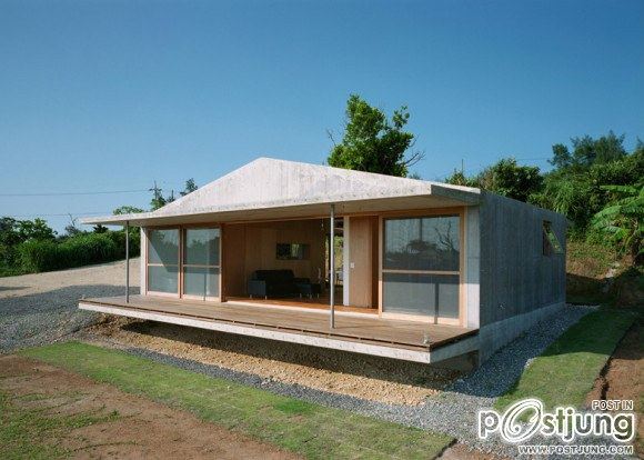 a weather-proof house on an island by Harunatsu-Archi