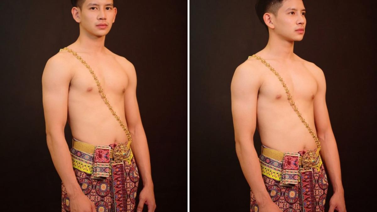 "Thai guy with traditional outfit" Thailand.