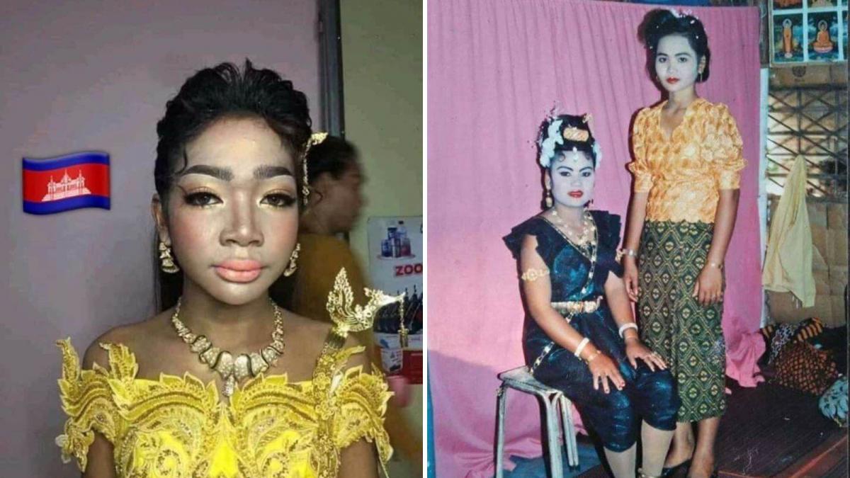 Cambodian national costume :🇰🇭Khmer wedding dress :Traditional ...