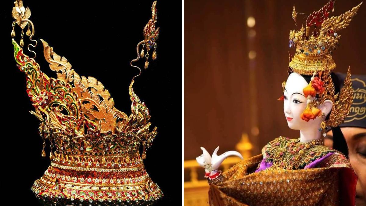 RAD KLAO PLEW : Flame tiara 🇹🇭 THAI HEADDRESS IN TRADITIONAL DANCE
