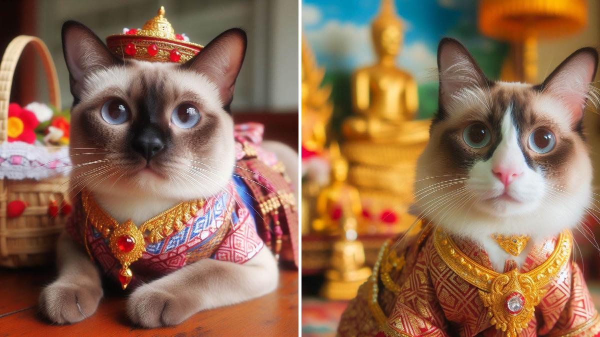 THAILAND 🇹🇭 | AI ART: Siamese cat