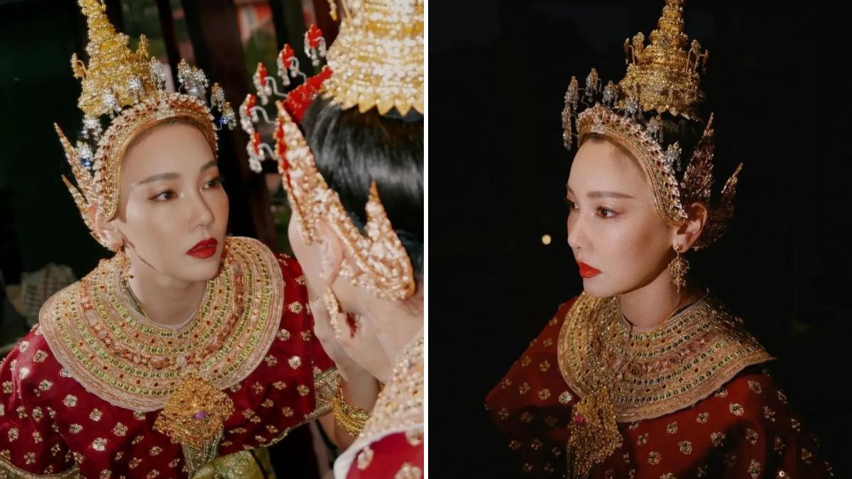 Nune Woranuch in Sita Thai Khon Dance Costume 🇹🇭