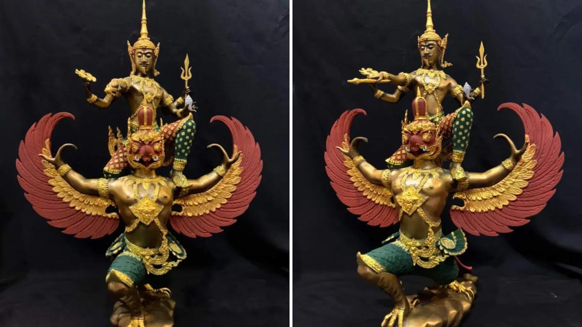 Thai Sculpture of Vishnu and Garuda 🇹🇭